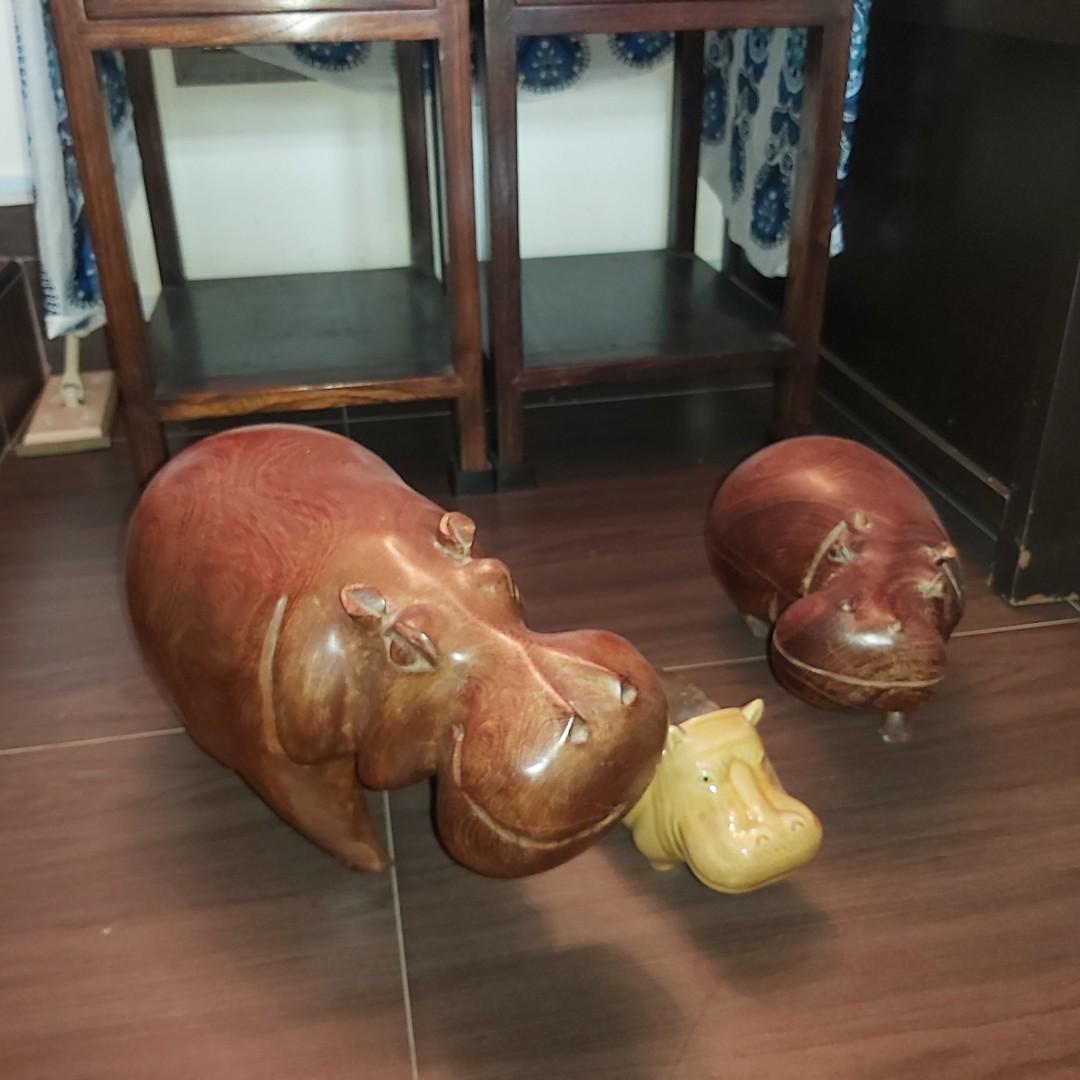 Happy Hippo Family Display set, Furniture & Home Living, Home Decor ...