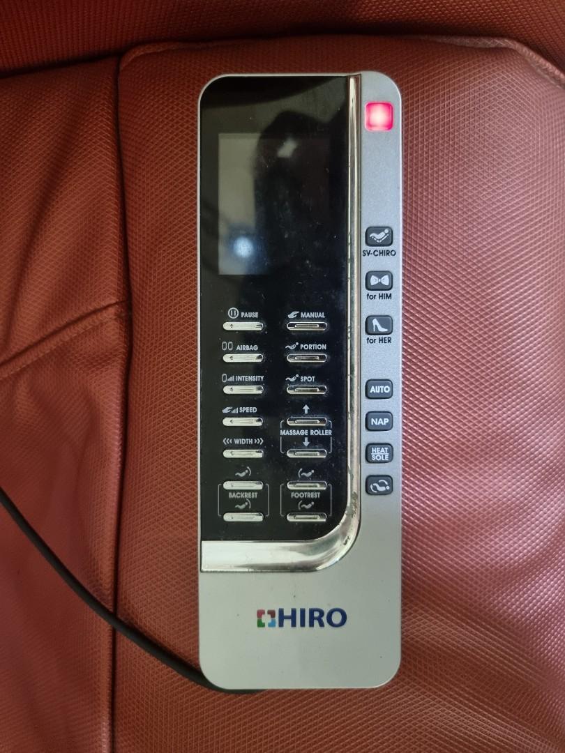HIRO Massage Chair, Furniture & Home Living, Furniture, Chairs on Carousell