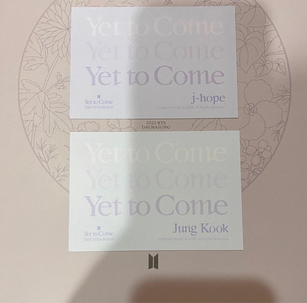 Hobi Jungkook Yet to Come in Busan hotel PCs, Hobbies & Toys ...