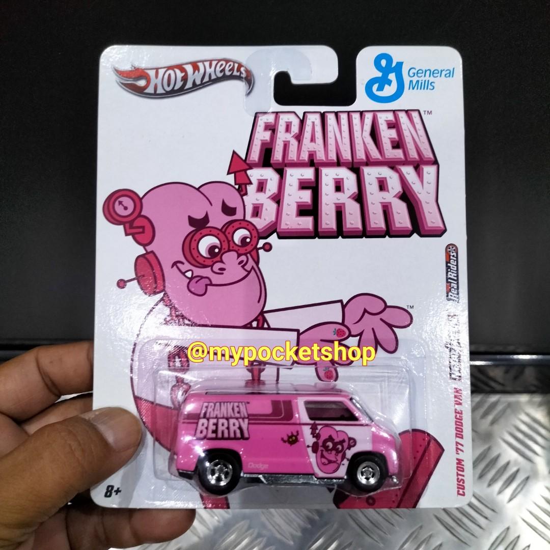 Hot Wheels CUSTOM '77 DODGE VAN - Franken Berry / 2011 Hotwheels Nostalgic Brands: General Mills ...