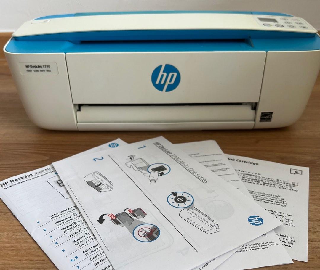 HP Deskjet 3720 All-in-1 Printer, Computers & Tech, Printers, Scanners ...