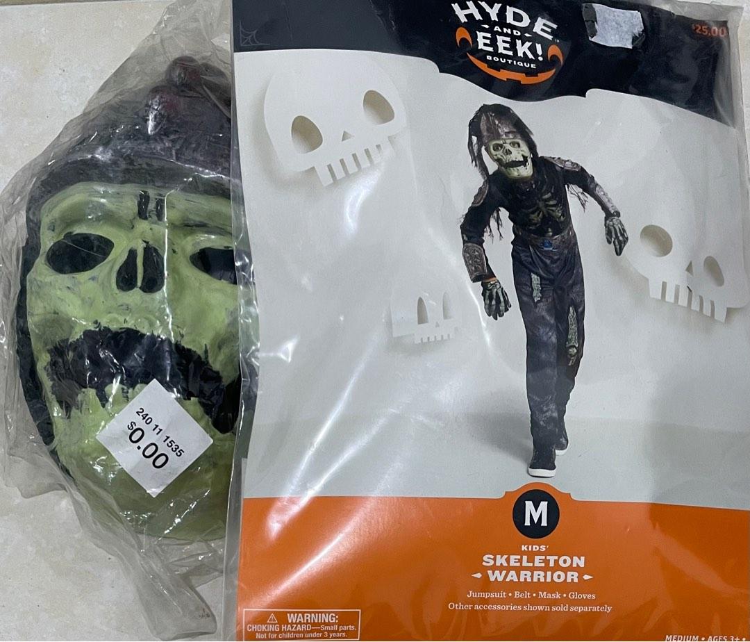 Hyde & EEK! Boutique Kids' Skeleton Warrior Halloween Costume Jumpsuit ...