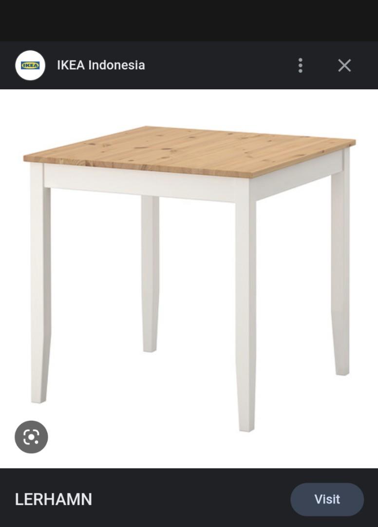IKEA Lerhamn Solid Wood Table, Furniture & Home Living, Furniture ...