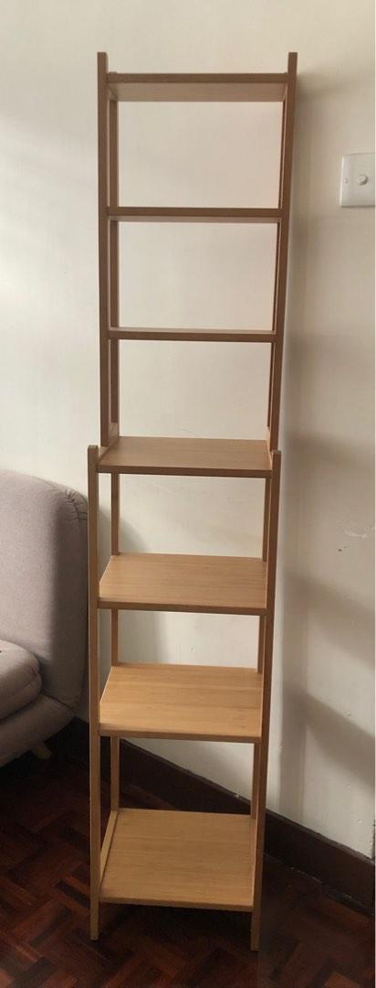 IKEA Ragrund Bamboo Shelving Unit, 傢俬＆家居, 傢俬, 書櫃、櫃子及架 - Carousell