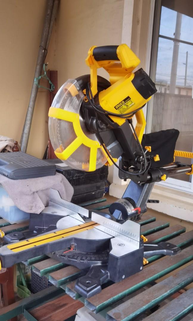 Ingco Sliding Mitre Saw, Commercial & Industrial, Construction Tools ... Ingco Sliding Mitre Saw, Commercial & Industrial, Construction Tools ...
