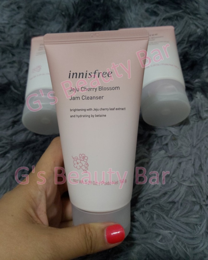 Innisfree Jeju Cherry Blossom Jam Cleanser 150g - Authentic Korean ...