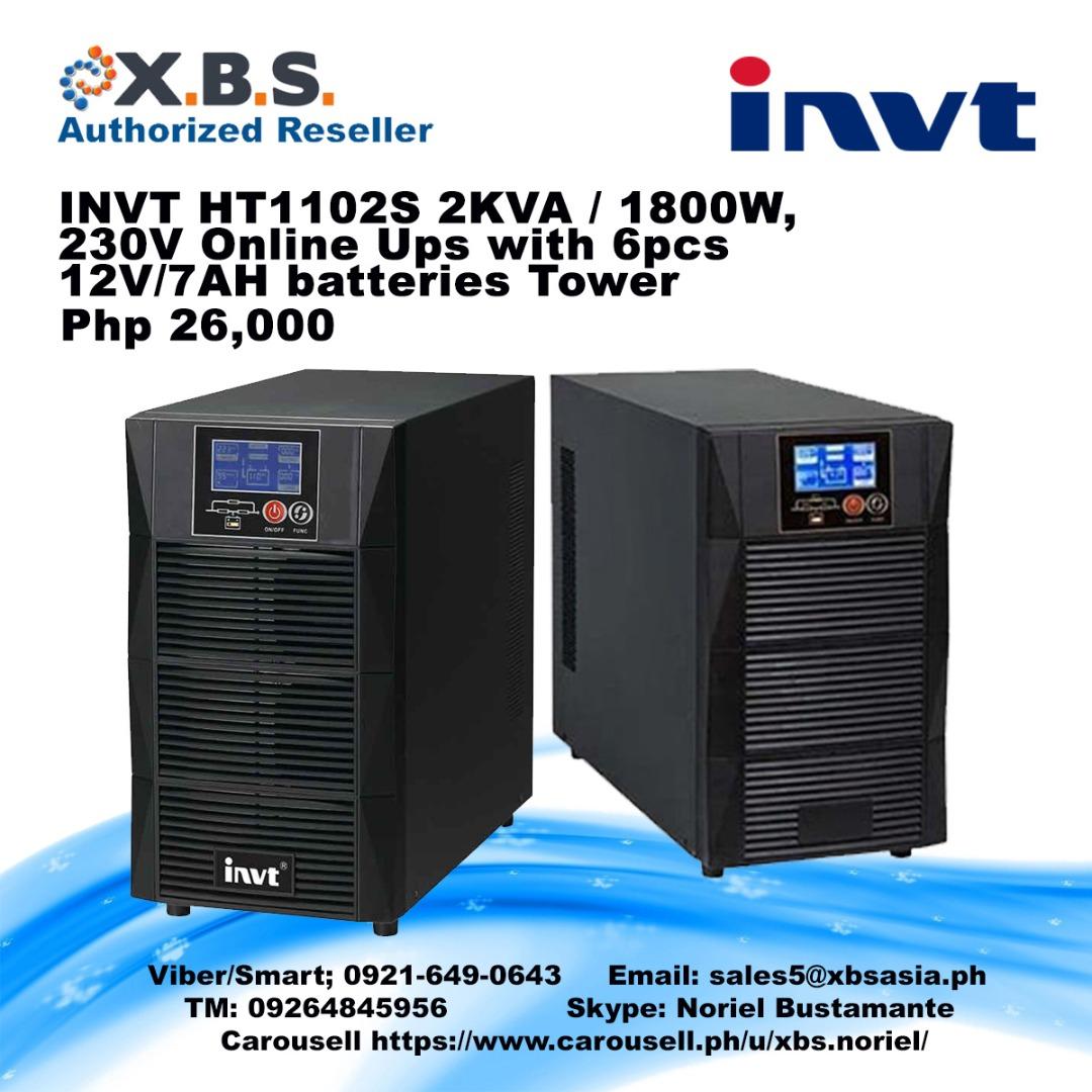 INVT HT1102S 2KVA / 1800W, Computers & Tech, Office & Business ...