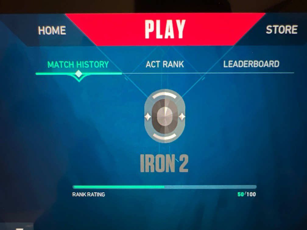 Iron 2 Ranked Currently EP5 ACT3 Valorant Smurf Account, Video Gaming ...
