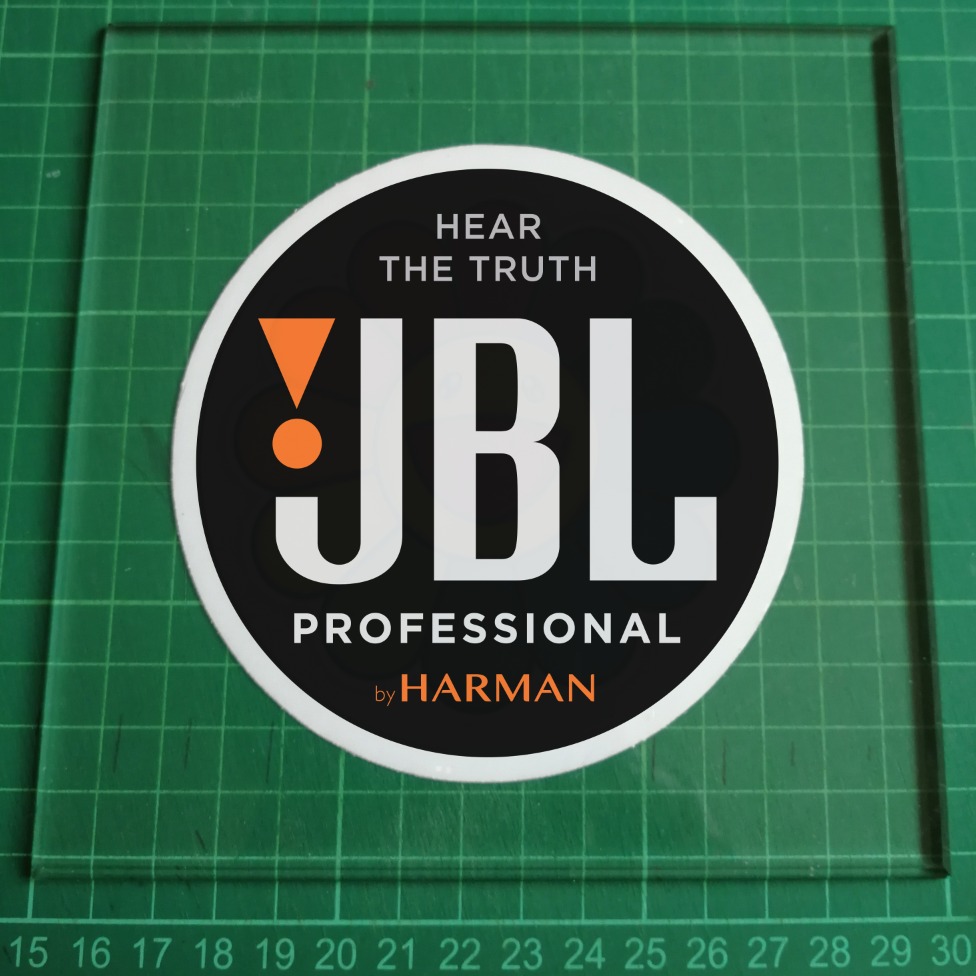 JBL by Harman Kardon . Hear The Truth . Static Cling Car Decals ...