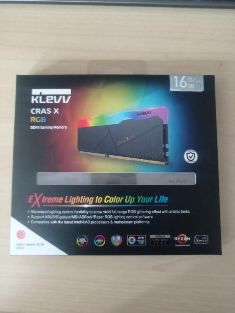 KLEVV CRAS X RGB DDR4 8GBx2 3200mHz, Computers & Tech, Parts & Accessories, Computer Parts on ...