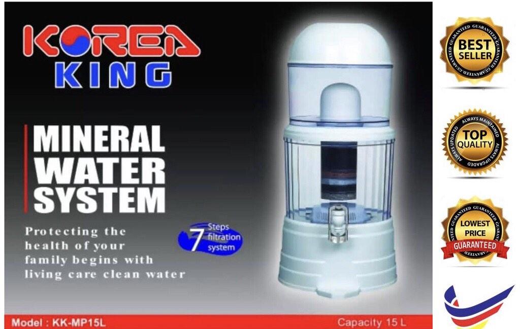 KOREA KING 15L Mineral Pot Water System With 7 Steps Filtration System ...