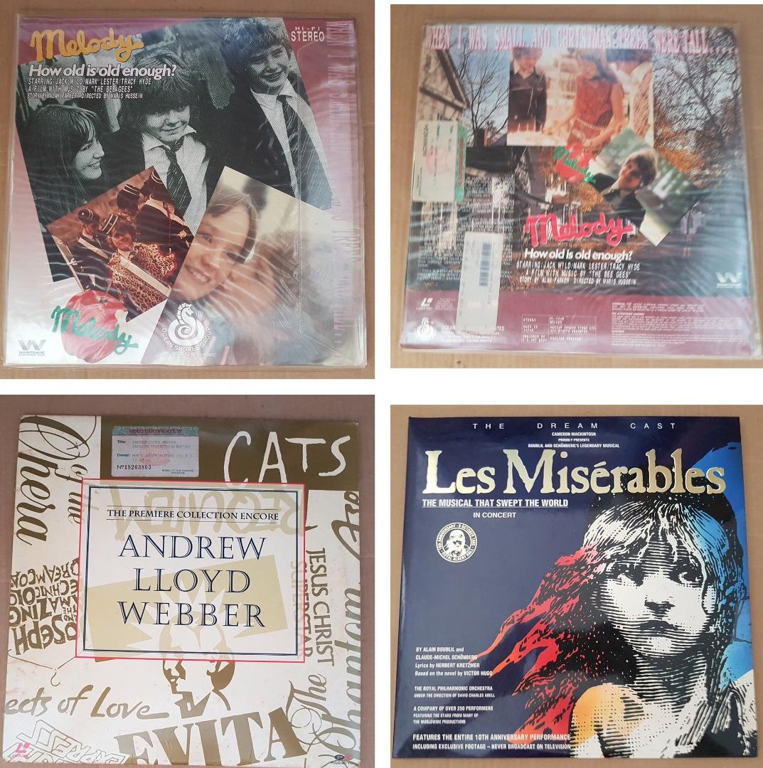 Laser Disc of Hollywood Blockbuster Movies, Evita featuring Madonna ...