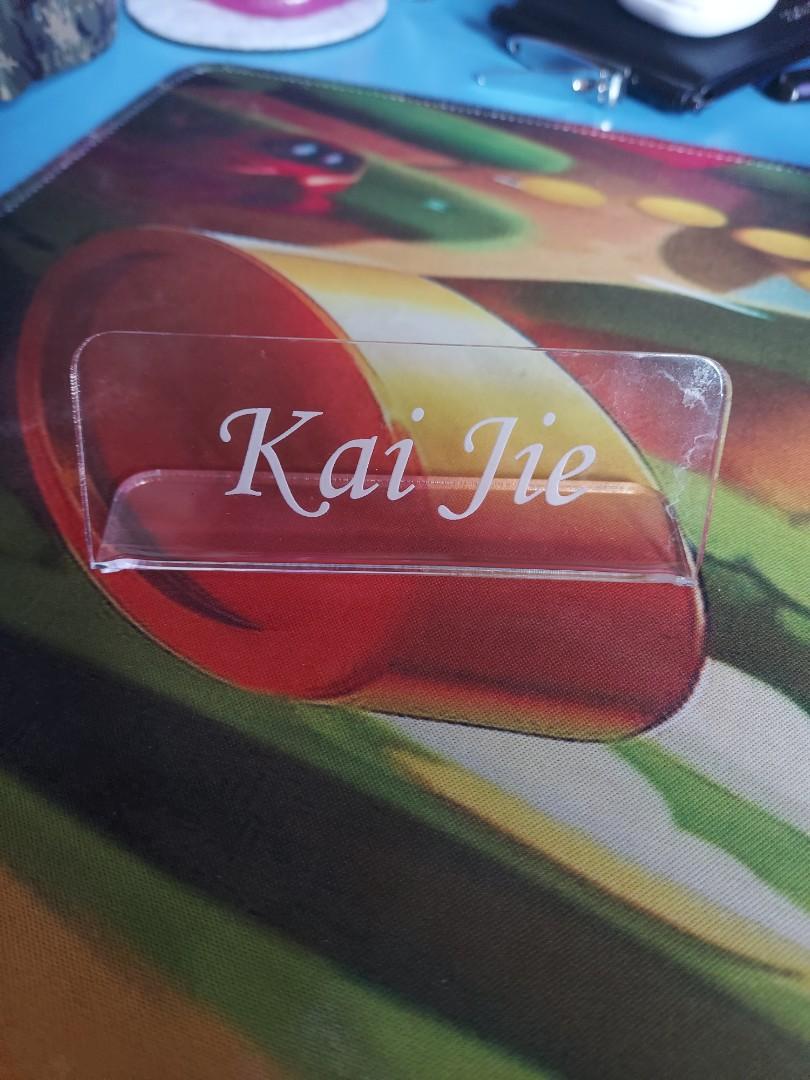 Lazer Name Plate Engraving ( Customize) 10cm x 6cm, Business Services ...