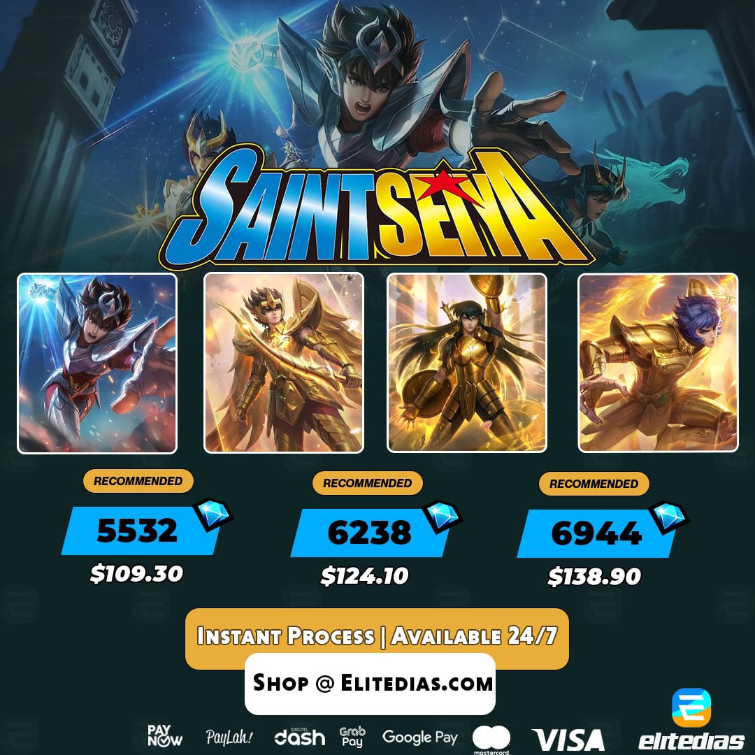 [LIMITED TIME] Mobile Legends x Saint Seiya Skin Collab Event! Mobile ...