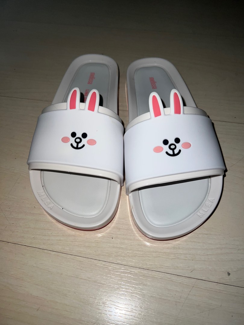 Line Friends Melissa Slides, Women's Fashion, Footwear, Sandals on ...