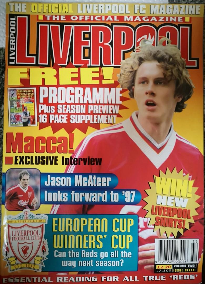 Liverpool official history hard cover book + magazine, Hobbies & Toys ...