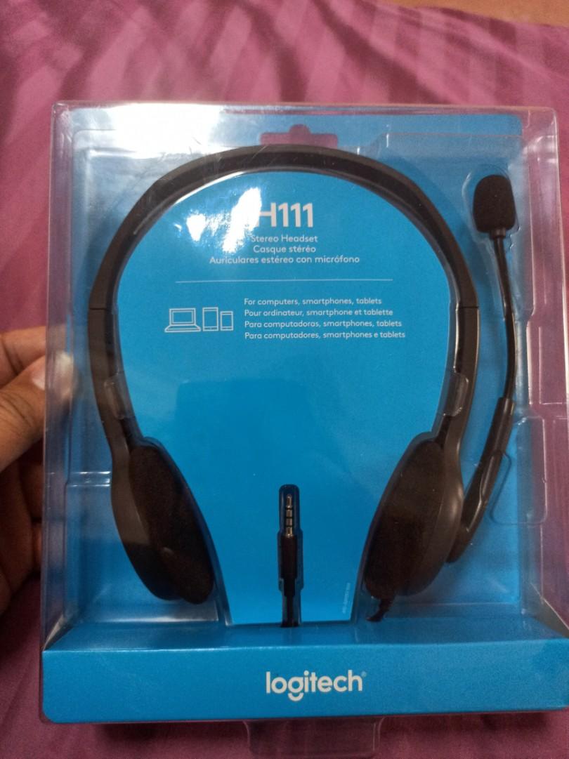 Logitech h111 headphones with mic, Audio, Headphones & Headsets on ...