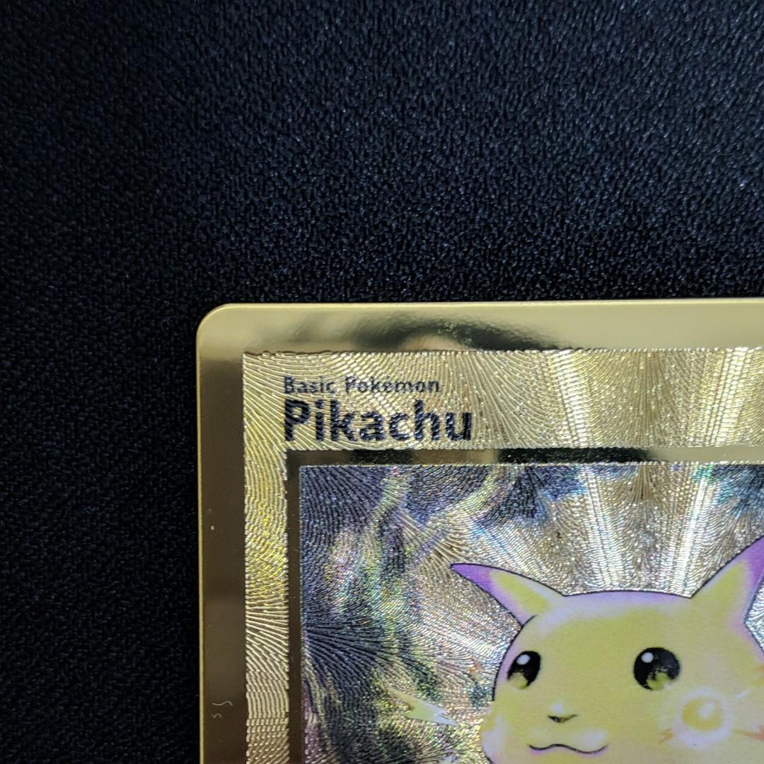 (LP) Pikachu Gold Metal Ultra Premium Collection Promo 58/102 Pokemon ...