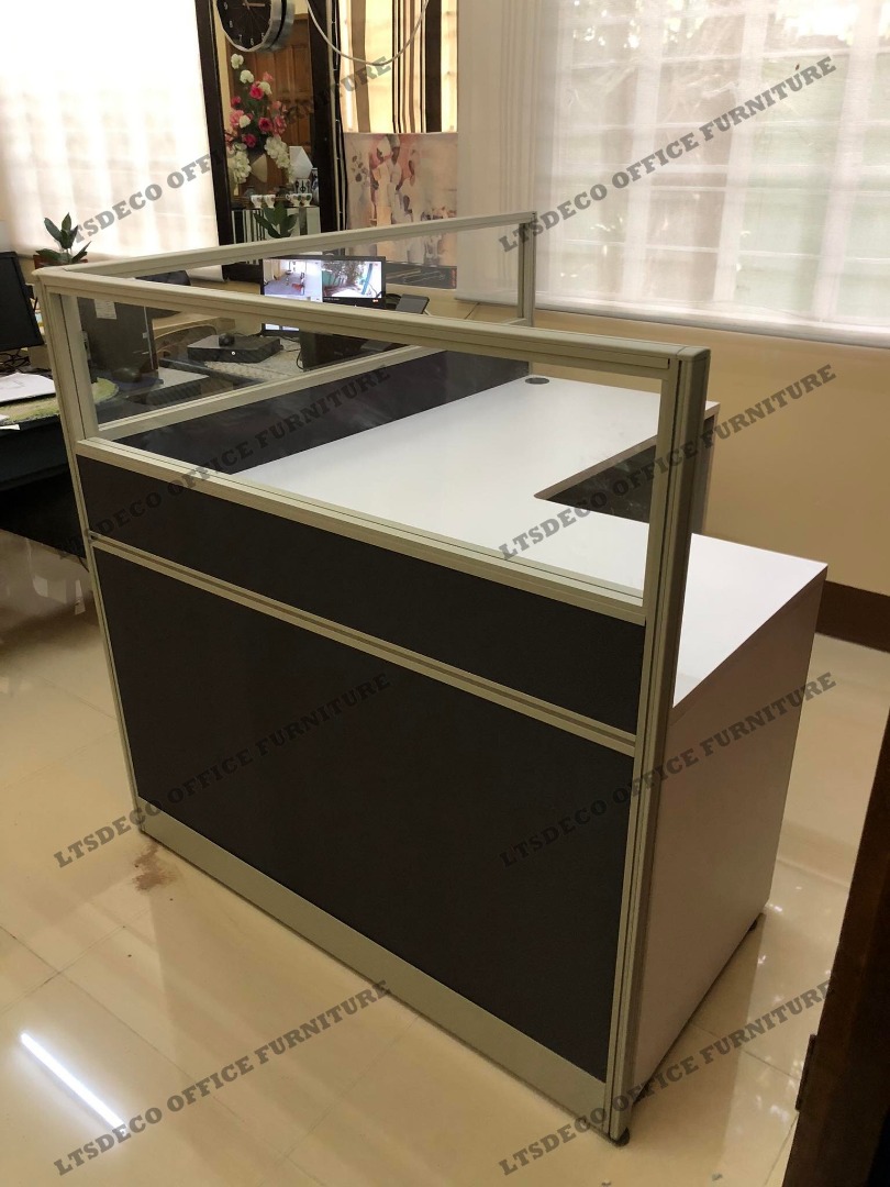L-SHAPE MODULAR OFFICE PARTITION FURNITURE, Furniture & Home Living ...