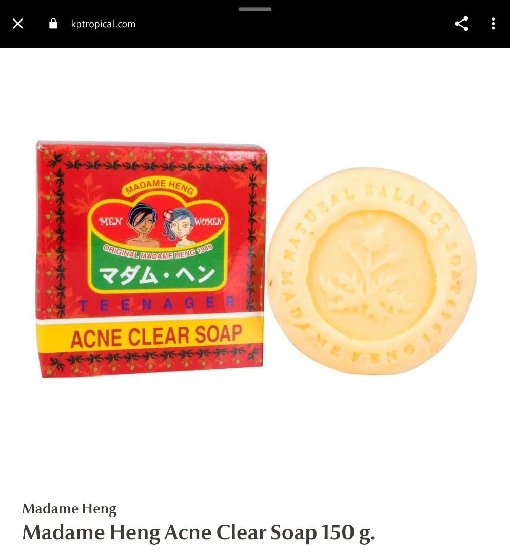 Madame Heng Acne Clear Soap, Beauty & Personal Care, Bath & Body, Bath ...