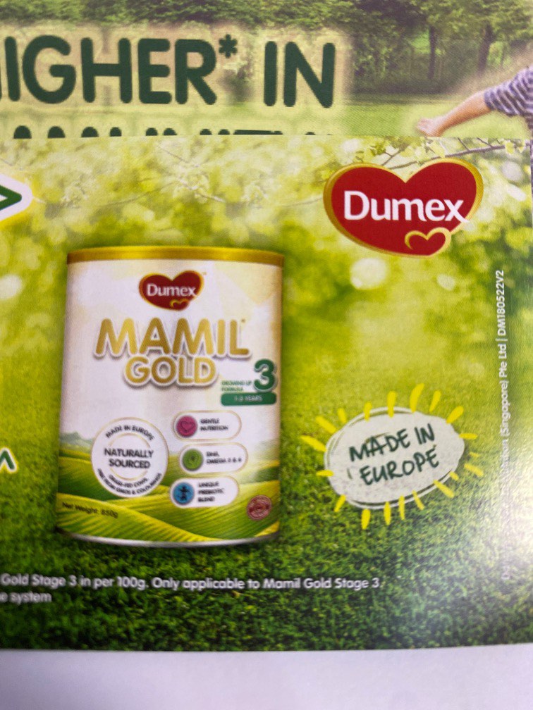 Dumex Mamil Gold Stage 3 - 850g, Babies & Kids, Nursing & Feeding ...