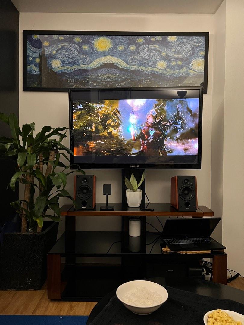 Mandaue foam TV console | Wooden TV rack | Glass TV console, Furniture ...