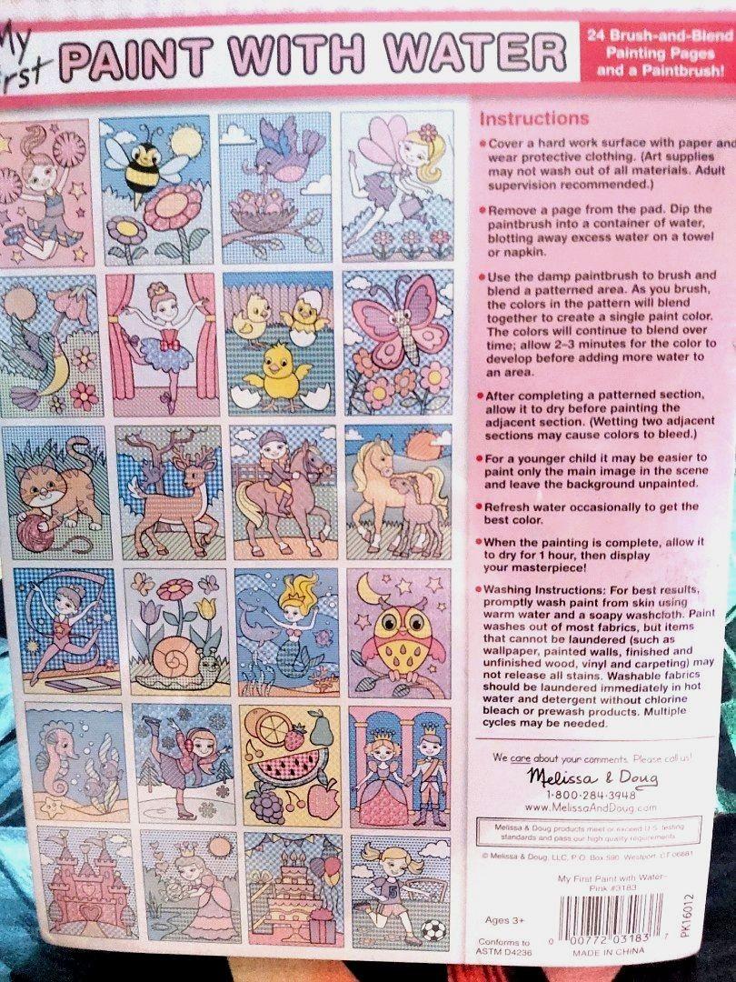 MELISSA & DOUG - My First Paint With Water, Hobbies & Toys, Stationery ...