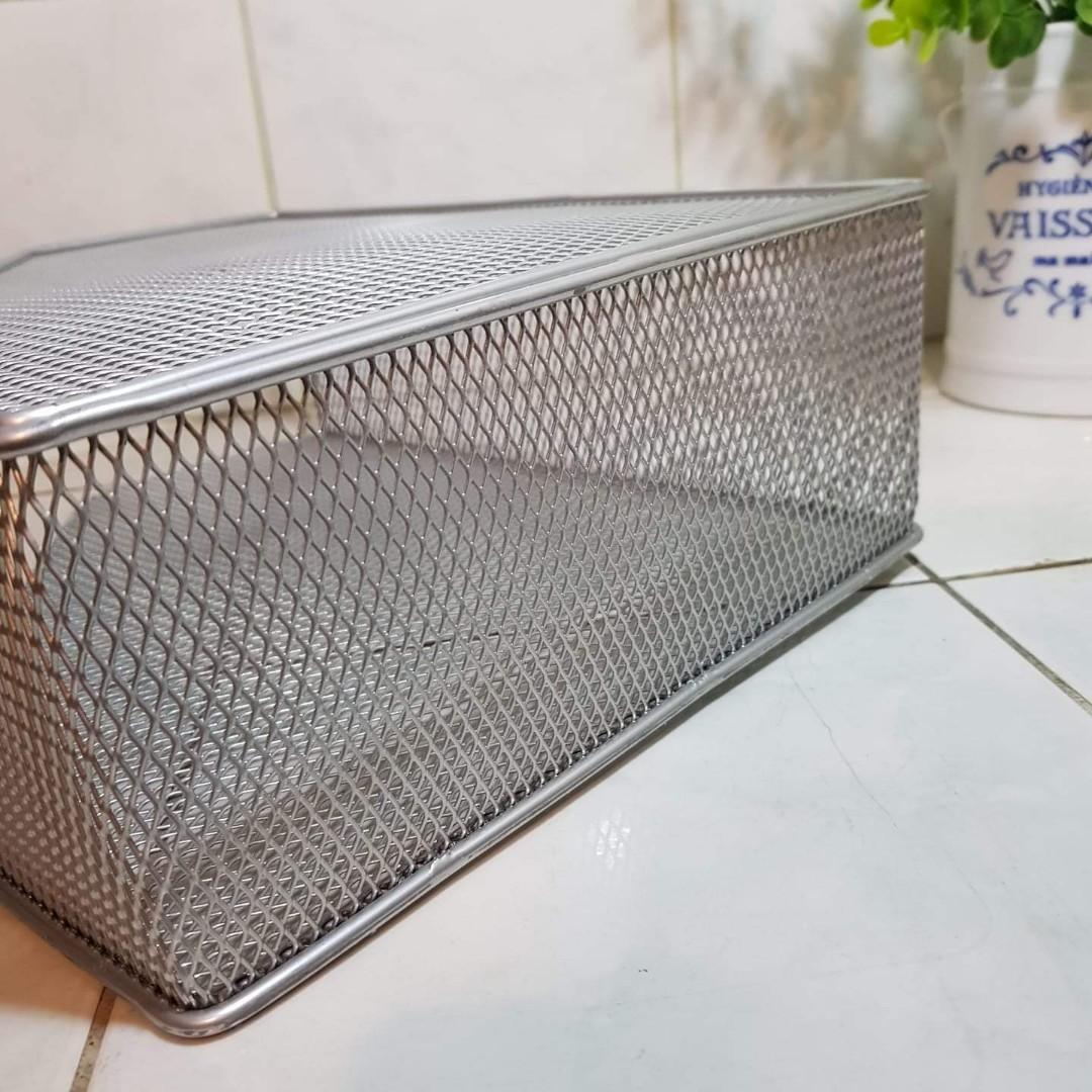 Metal Wire Mesh File and Desk Organizer Set, Furniture & Home Living ...