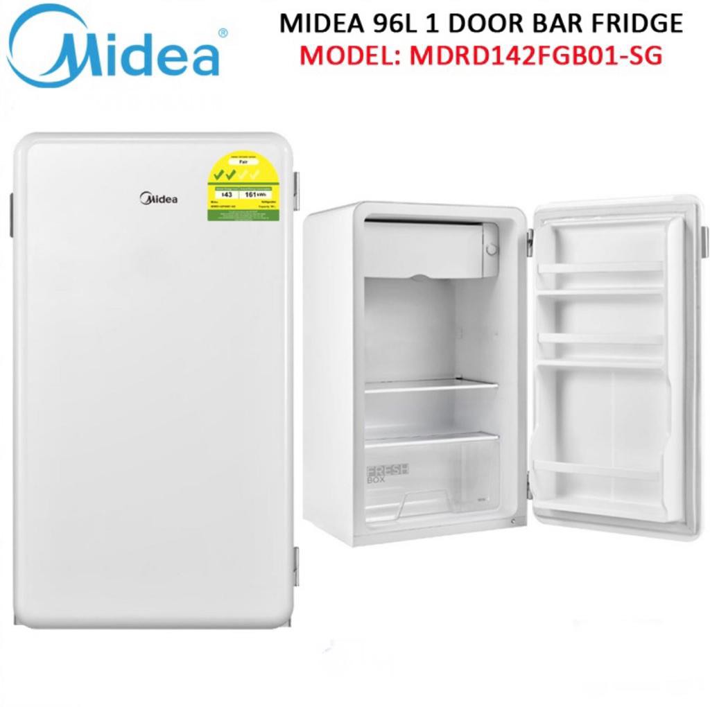 Midea Bar Fridge 96L MDRD142FGBO1-SG - Brand New, TV & Home Appliances ...