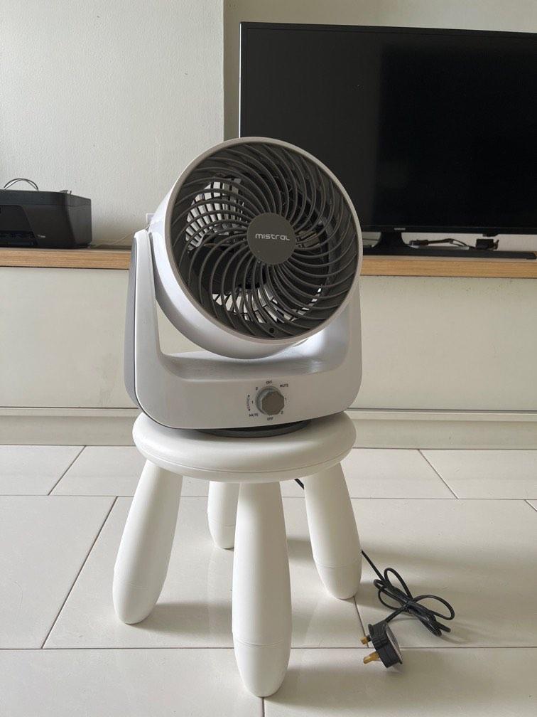Mistral Table Fan (FREE mini white stool), Furniture & Home Living ...