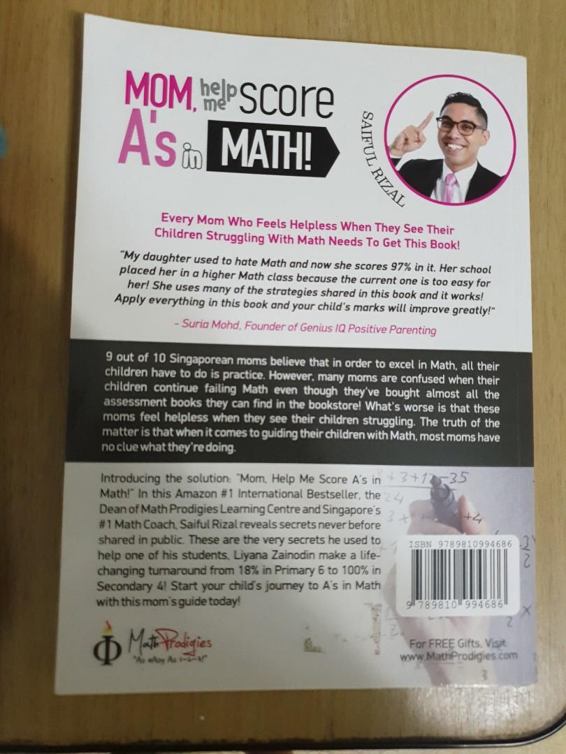 Mom, help me score A in Maths, Hobbies & Toys, Books & Magazines, Fiction & Non-Fiction on Carousell