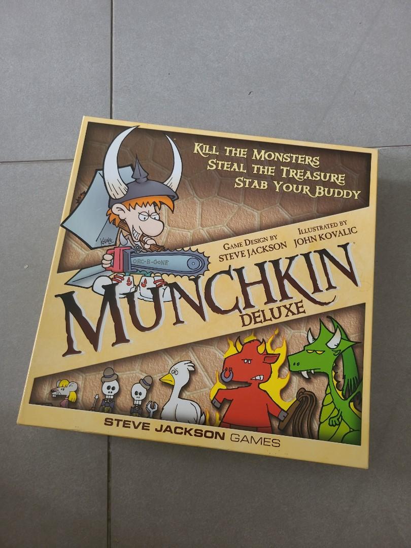 Munchkin deluxe boardgame, Hobbies & Toys, Toys & Games on Carousell