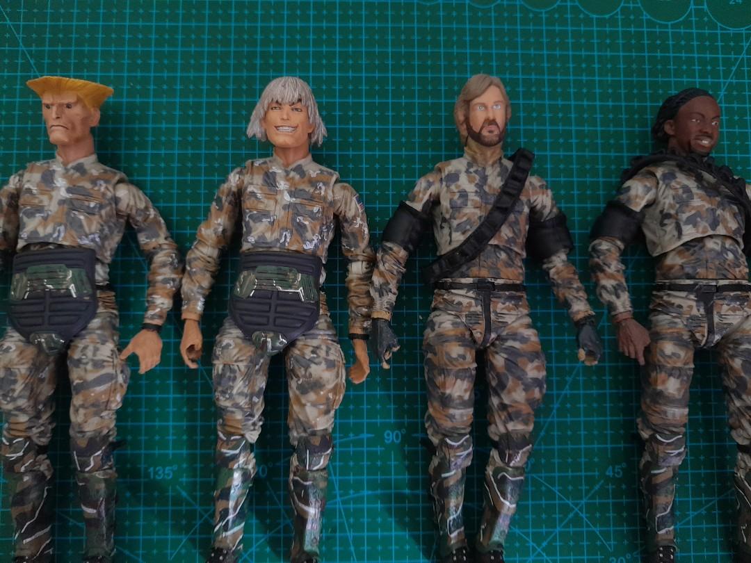 Neca Aliens soldiers set 4 uniform custom head version, Hobbies & Toys ...