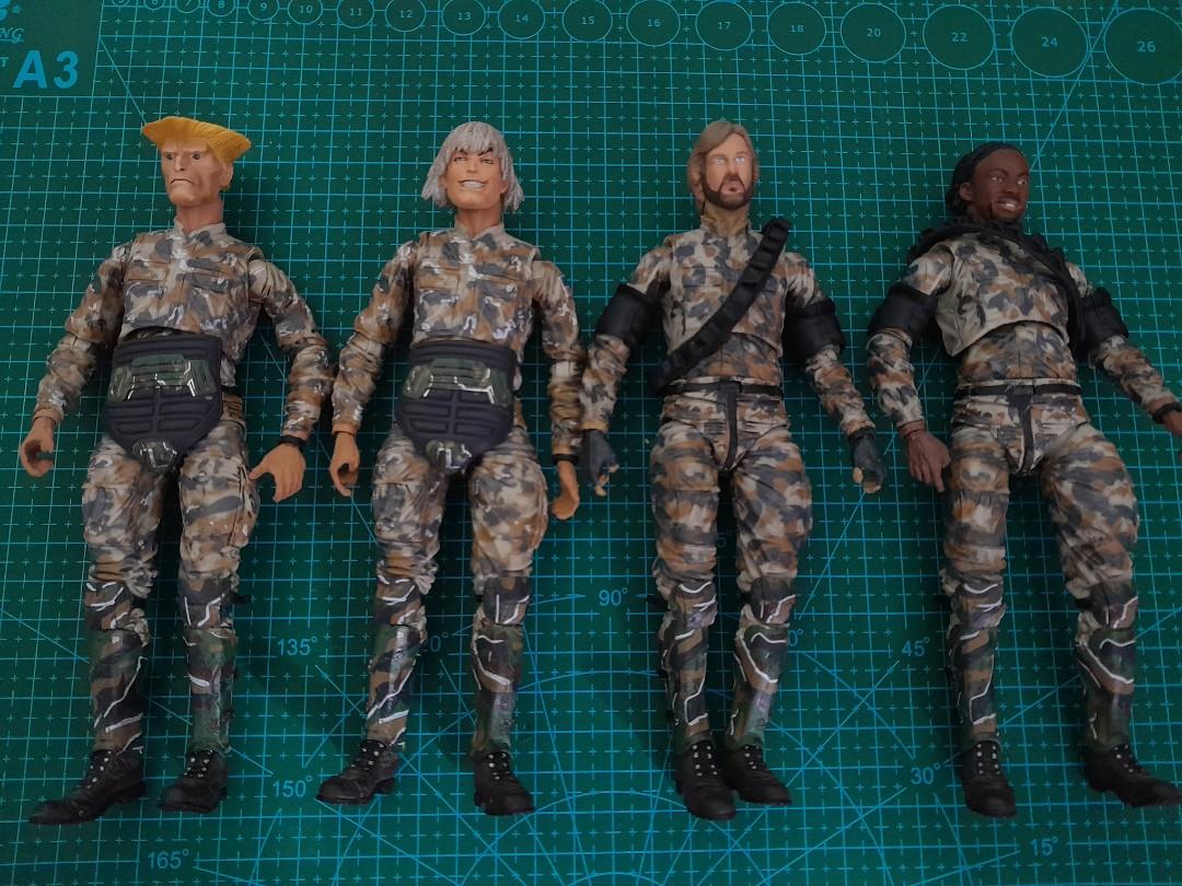 Neca Aliens soldiers set 4 uniform custom head version, Hobbies & Toys ...
