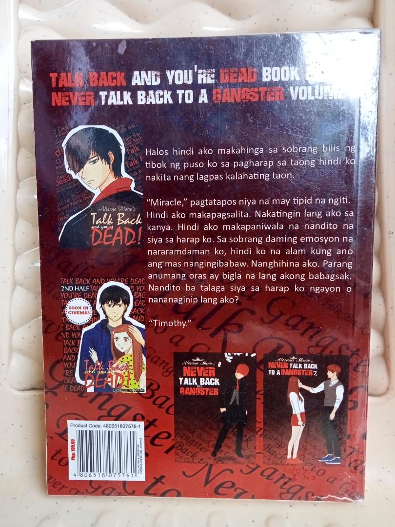 NEVER TALK BACK TO A GANGSTER 3 (WATTPAD) PSICOM, Hobbies & Toys, Books ...