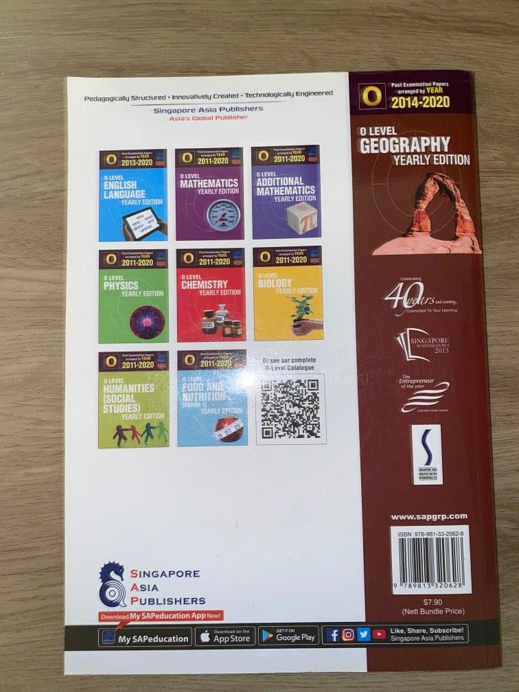 O level Geography yearly edition 2014-2020, Hobbies & Toys, Books ...
