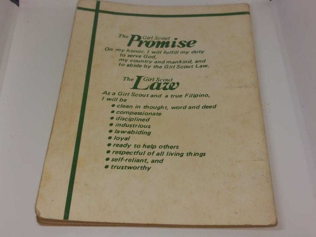 Old GSP Girl Scout Of The Philippines Collectible Slim Notebook ...