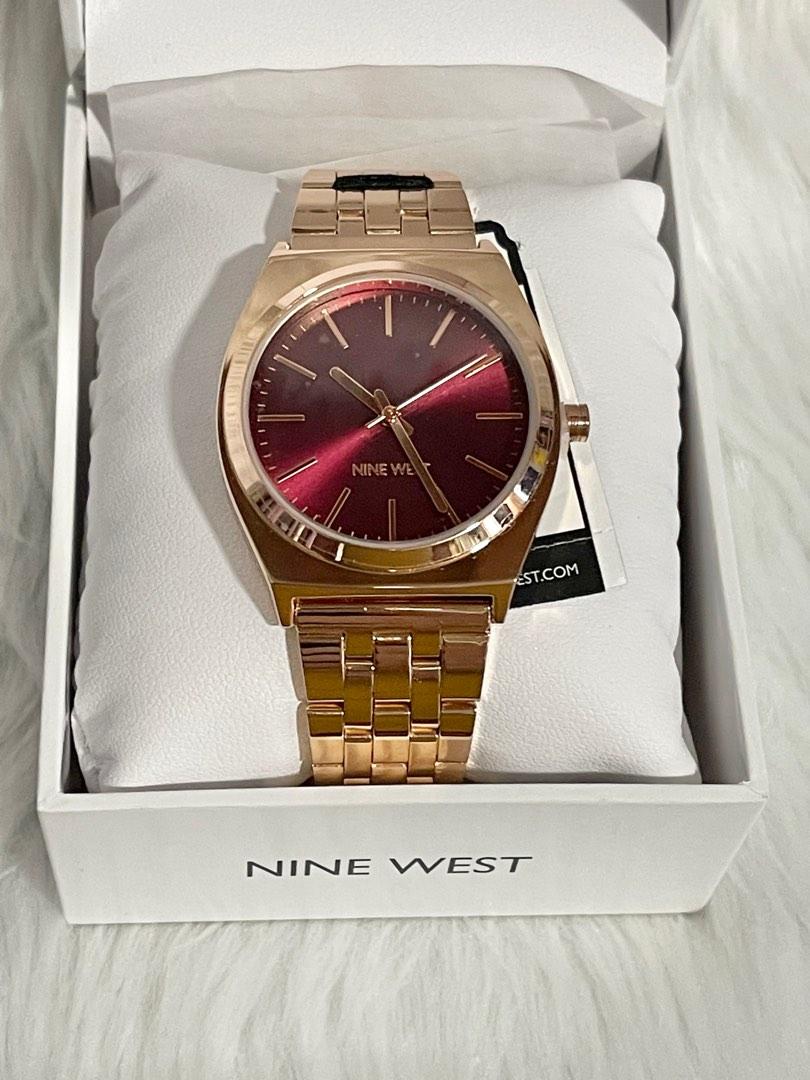 Original Nine West Watch In Rose Gold Strap, Women's Fashion, Watches ...