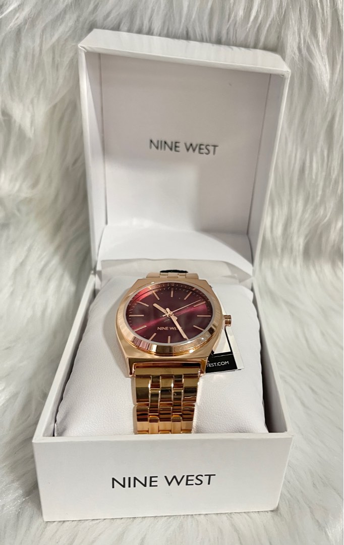 Original Nine West Watch In Rose Gold Strap, Women's Fashion, Watches ...