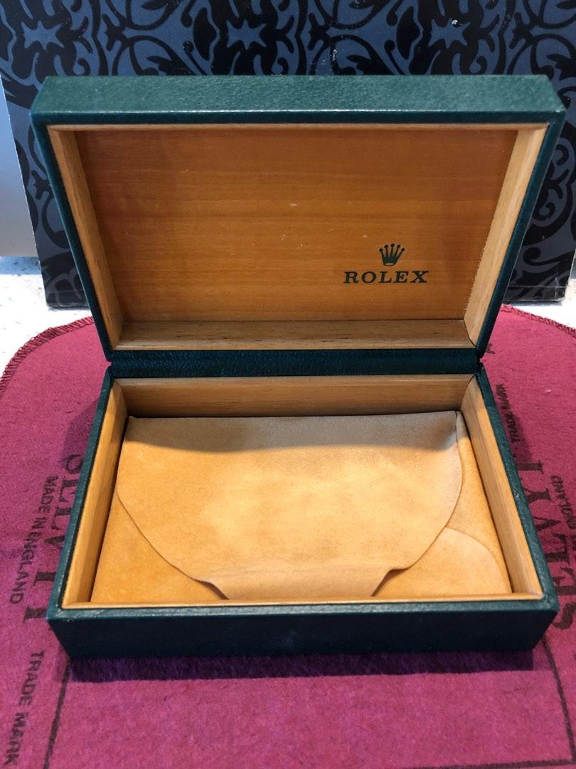 Original Rolex watch green wooden box, Luxury, Watches on Carousell