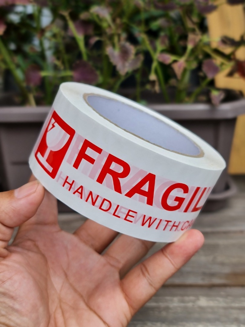 Packaging Tapes White FRAGILE 2" x 100M, Hobbies & Toys, Stationary ...