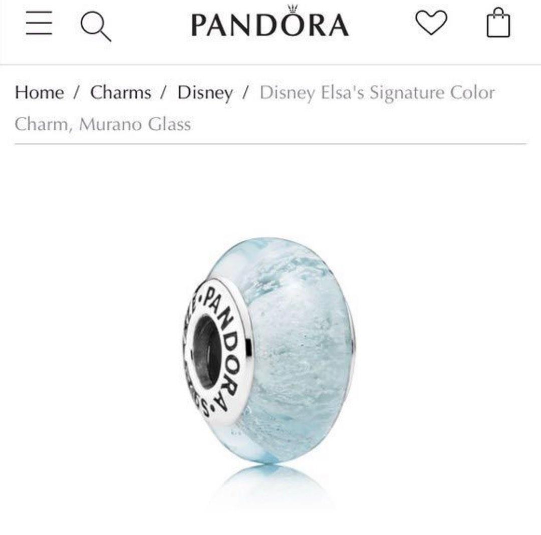 Pandora Disney Elsa Murano, Luxury, Accessories on Carousell