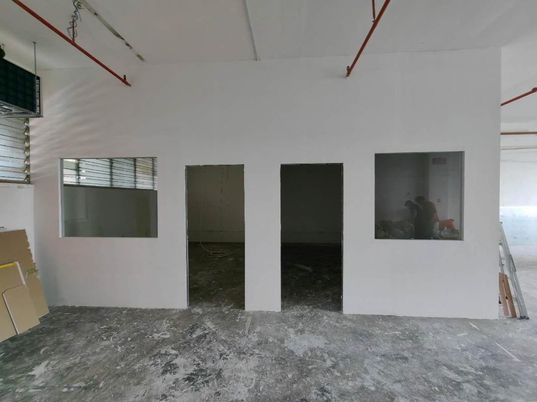 Partition wall, False ceiling, cove light, L box, living room ceiling ...