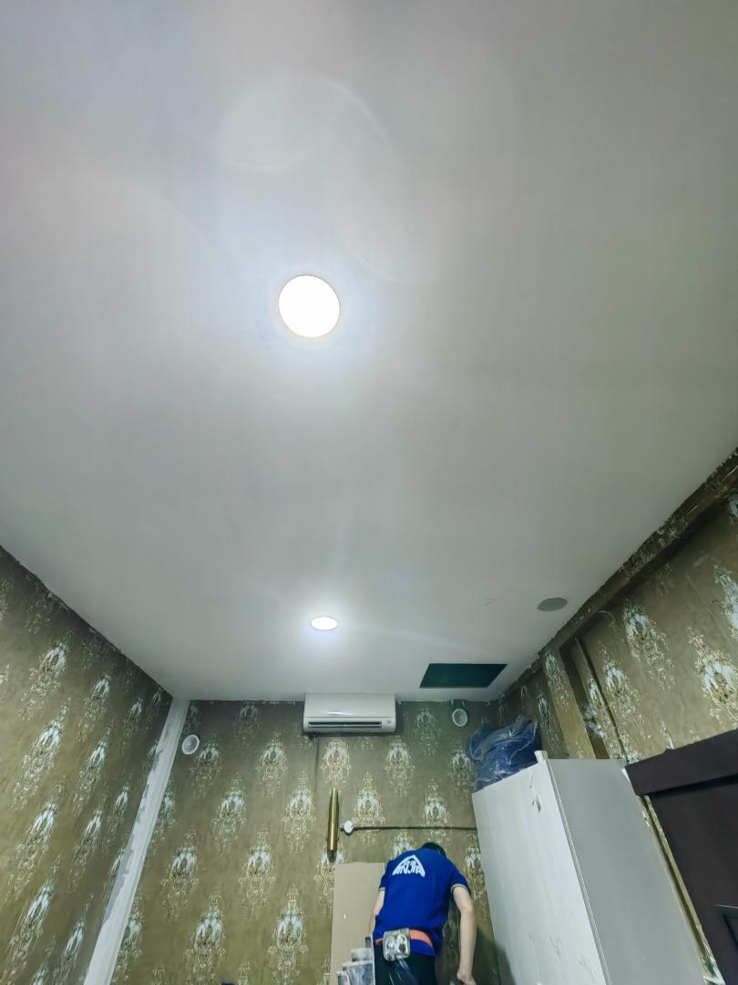 Partition wall, False ceiling, cove light, L box, living room ceiling ...