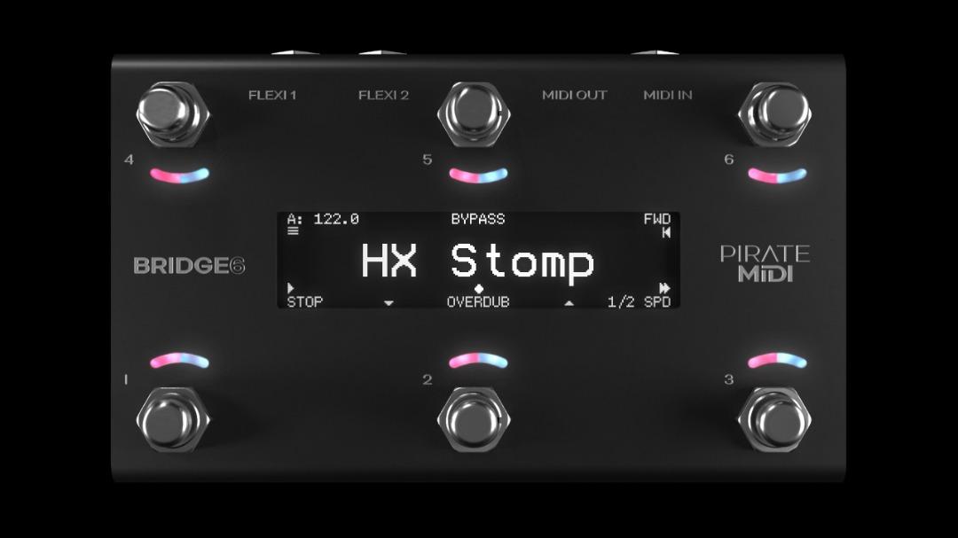 PIRATE MIDI Bridge6 MIDI Foot Controller, Hobbies & Toys, Music & Media ...