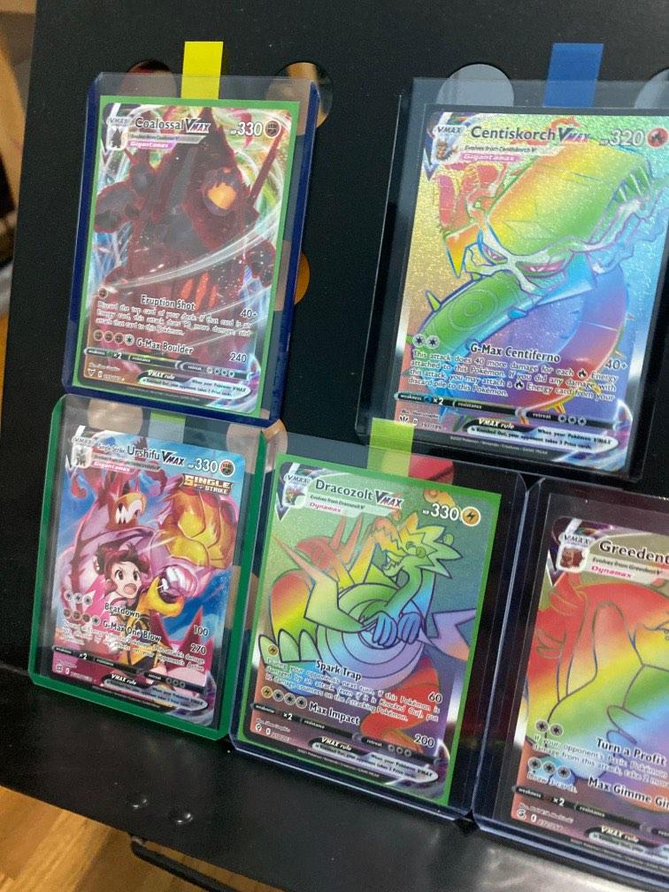 Pokemon cards VMAX Vmax vmax rainbow coalossal centiskorch urshifu ...