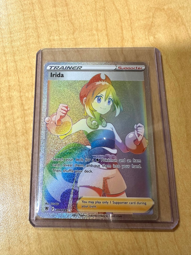 Pokémon TCG Irida Rainbow Rare, Hobbies & Toys, Toys & Games on Carousell