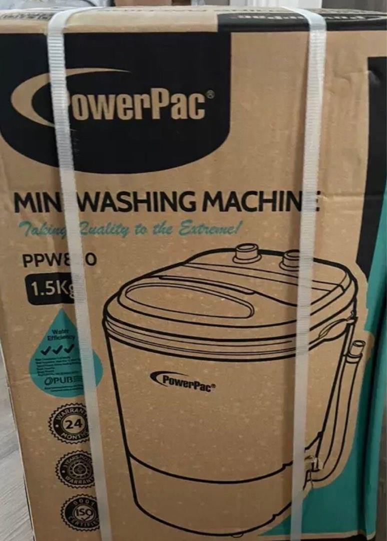 PowerPac Mini Washing Machine PPW820, TV & Home Appliances, Washing ...