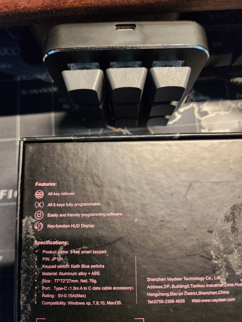 Programmable 9 key keyboard Macro Graphic Edit, Computers & Tech, Parts ...