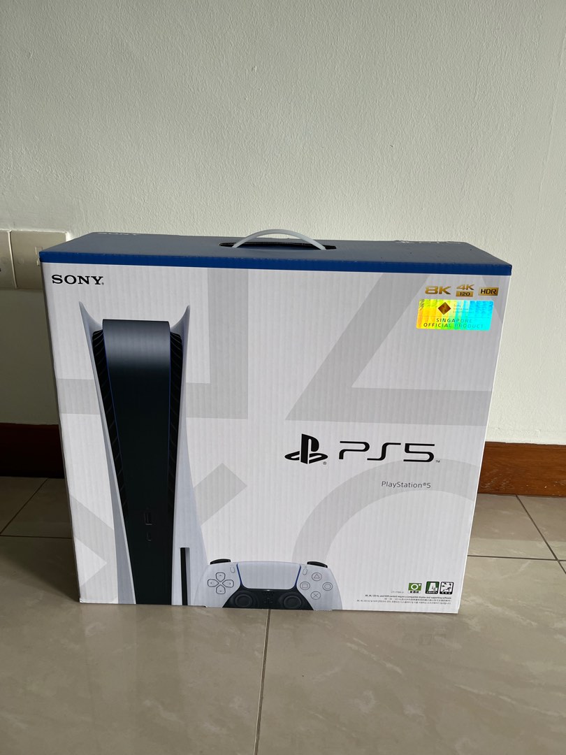 PS5 Playstation 5 box, Video Gaming, Video Game Consoles, PlayStation ...